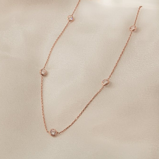 Rose gold satellite chain store